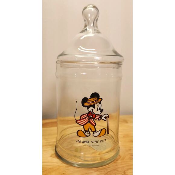 Disney | Dining | Vintage Walt Disney Mickey Mouse Apothecary Glass ...